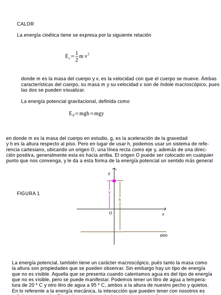 Calor Especifico | PDF | Calor | Temperatura