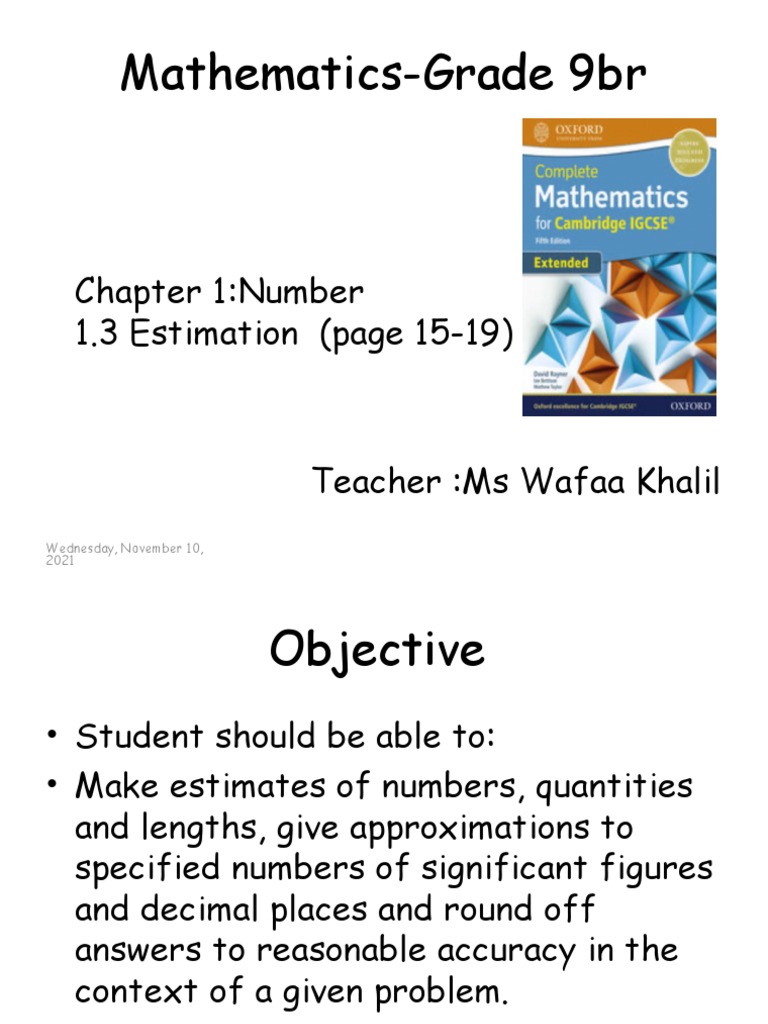 Upper and Lower Bounds in Mathematics | PDF | Significant Figures ...