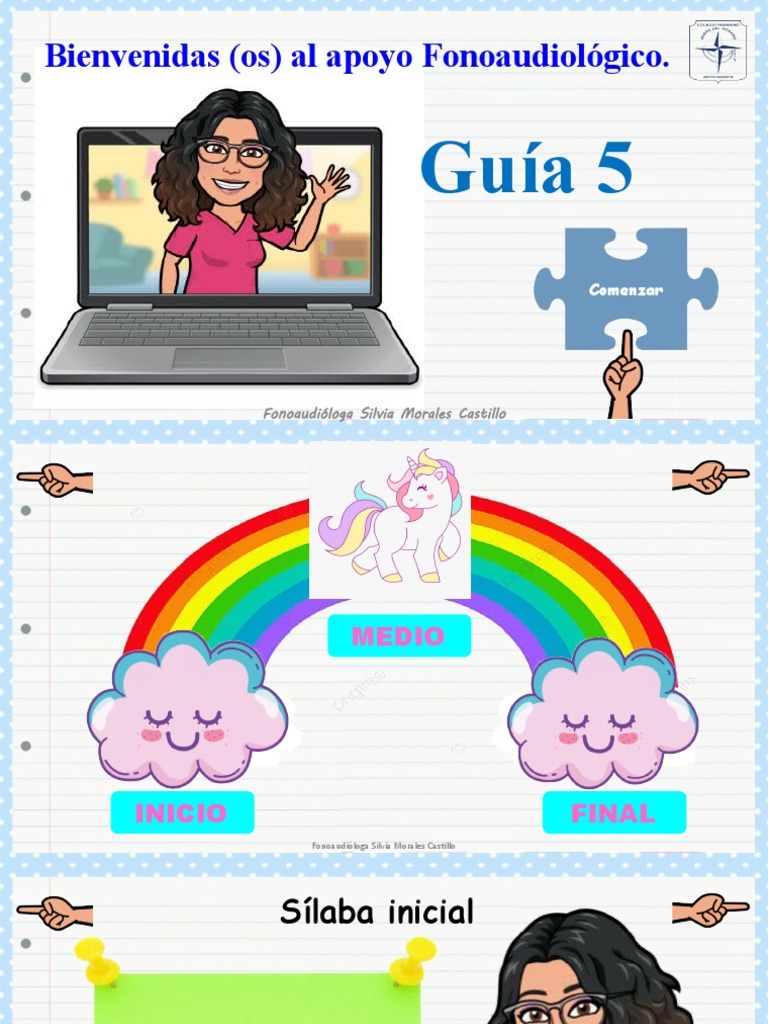Silaba Inicial, Medial y Final | PDF | Filología | Artes del lenguaje y ...