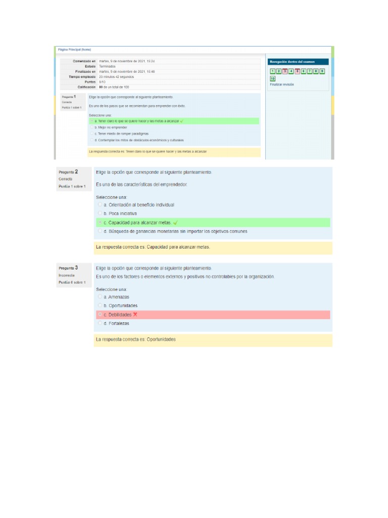 Examen Ea2 Perfil Emprendedor | PDF