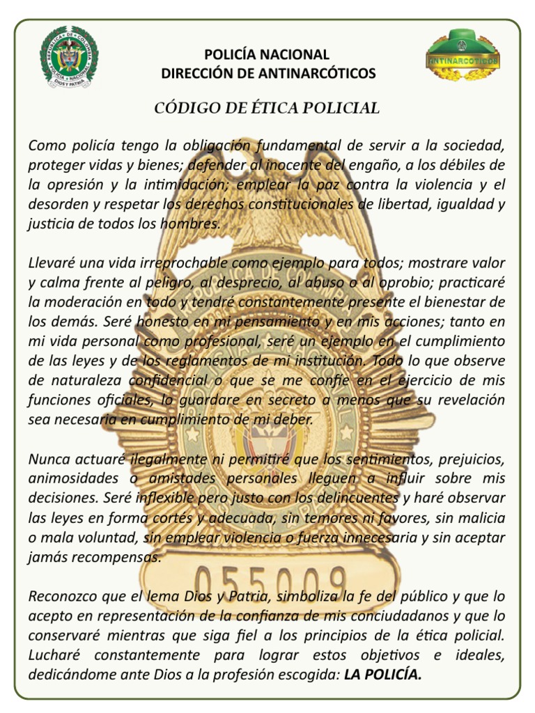 Codigo de Etica Policial | PDF | Policía | Justicia