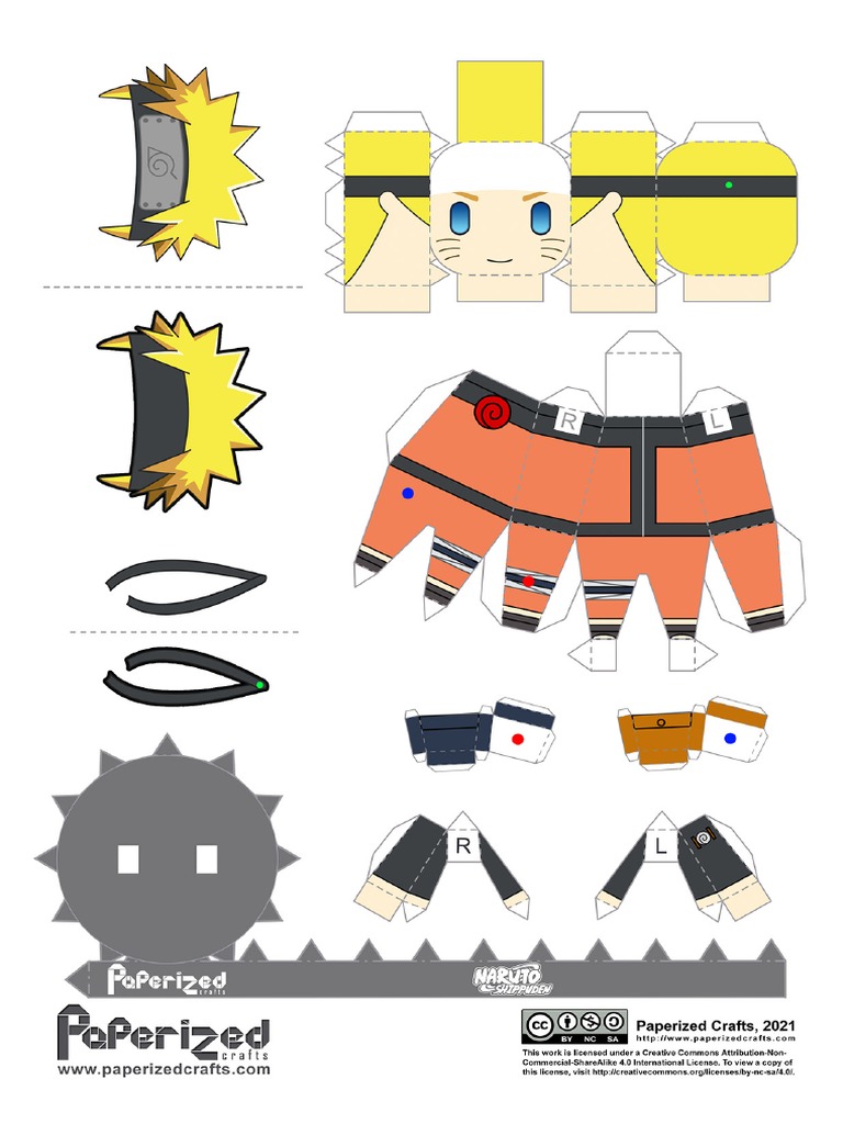 Naruto - Shippuden - Naruto Uzumaki Papercraft | PDF