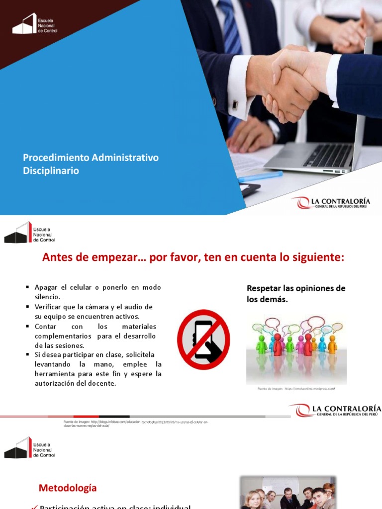 02 PPT Procedimiento Adminst Disciplinario | PDF | Regulación ...
