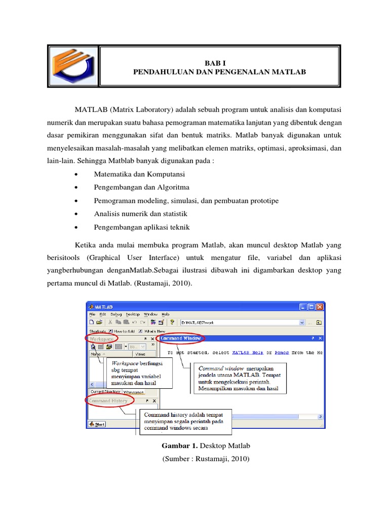 Pengenalan Matlab | PDF | Metode & Bahan Ajar | Komputer