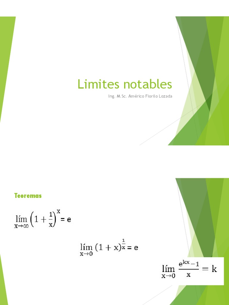 Limites Notables, Definicion y Continuidad | PDF
