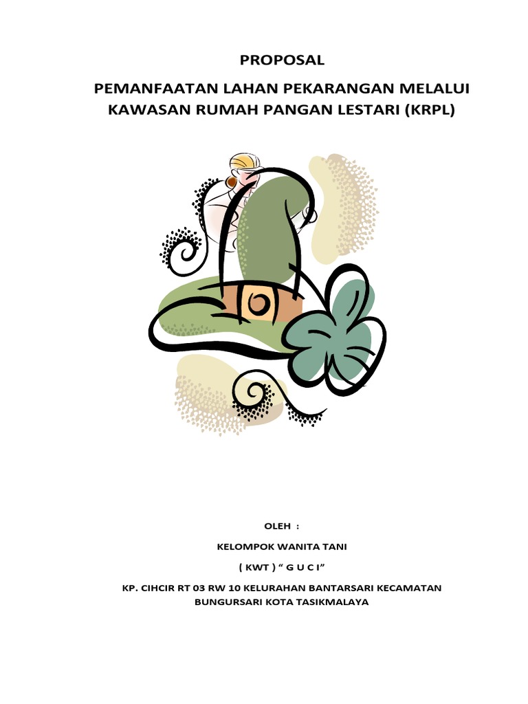 Proposal Pemanfaatan Lahan Pekarangan Melalui Kawasan Rumah Pangan Lestari (KRPL) | PDF