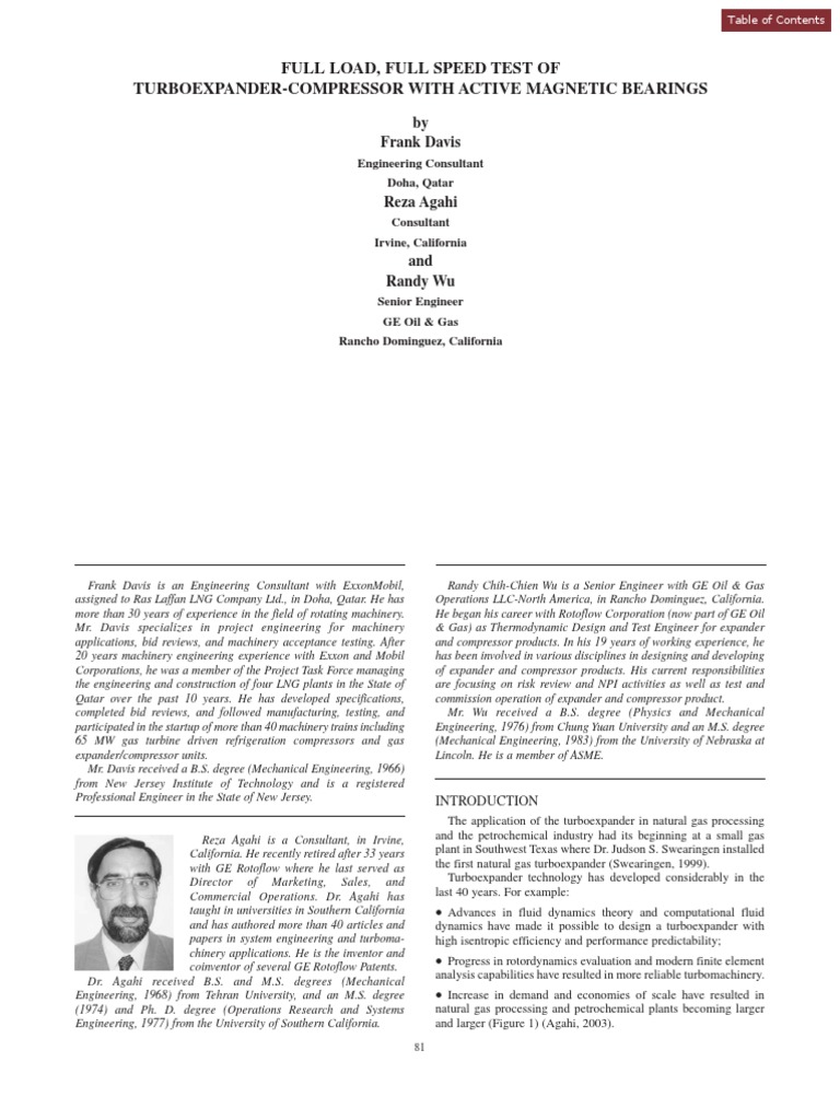 Turbo Expander Compressor | PDF