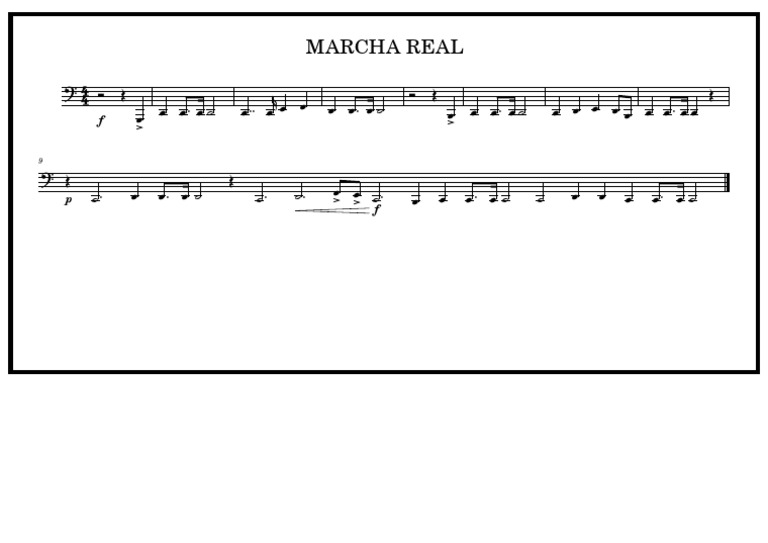 Marcha Real Sheet Music | PDF