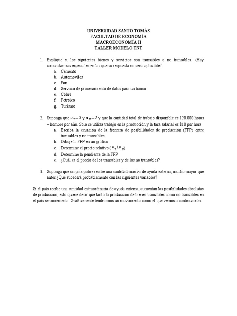 Taller Modelo TNT | PDF