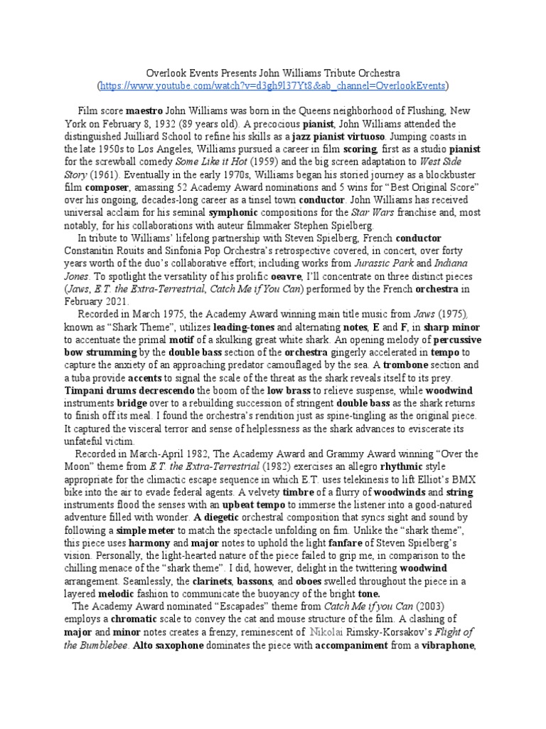 Concert Reflection 1 | PDF | Musical Compositions | Classical Music