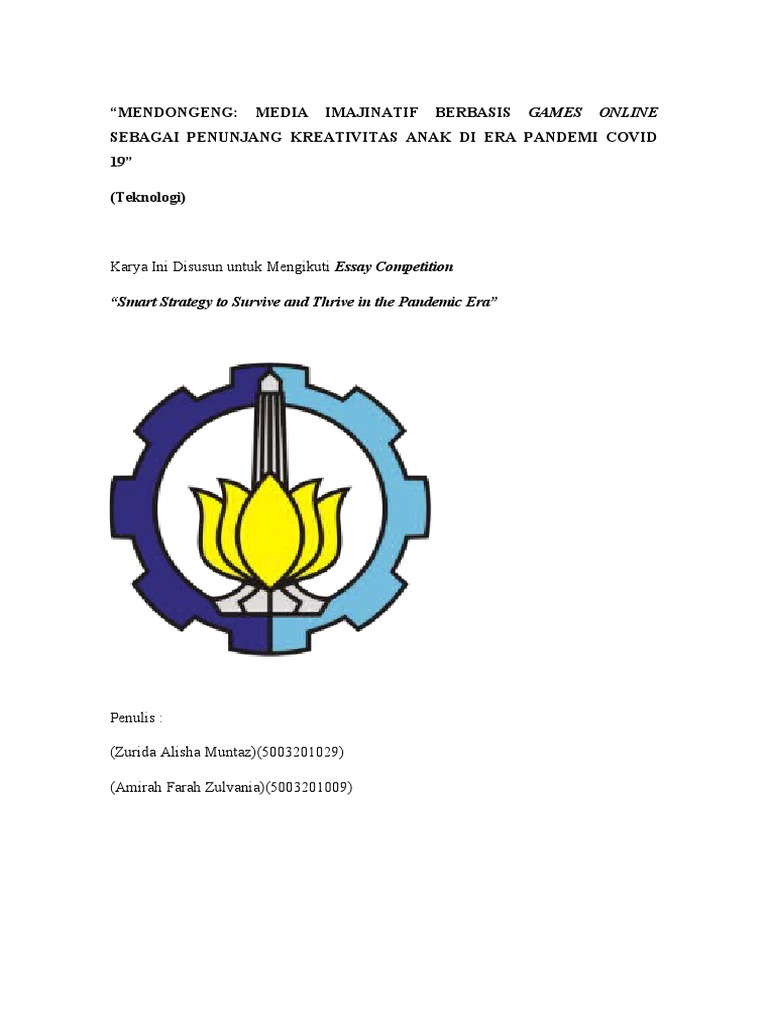 Format Cover Essay Competition | PDF