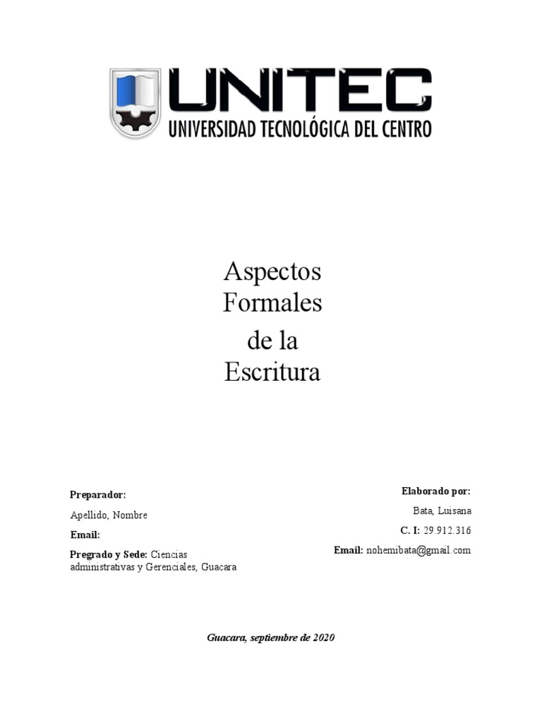 Aspectos Formales de La Escritura | PDF | Ensayos | Autor