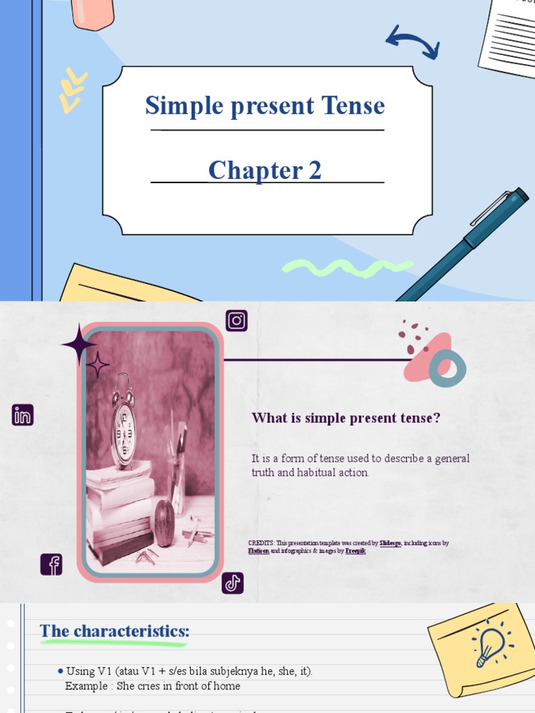 Chapter 2-Simple Present Tense | PDF | Adverb | Verb