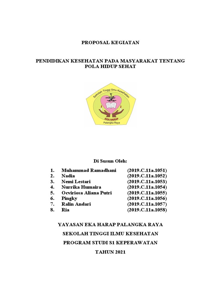 Proposal Kegiatan Pola Hidup Sehat | PDF