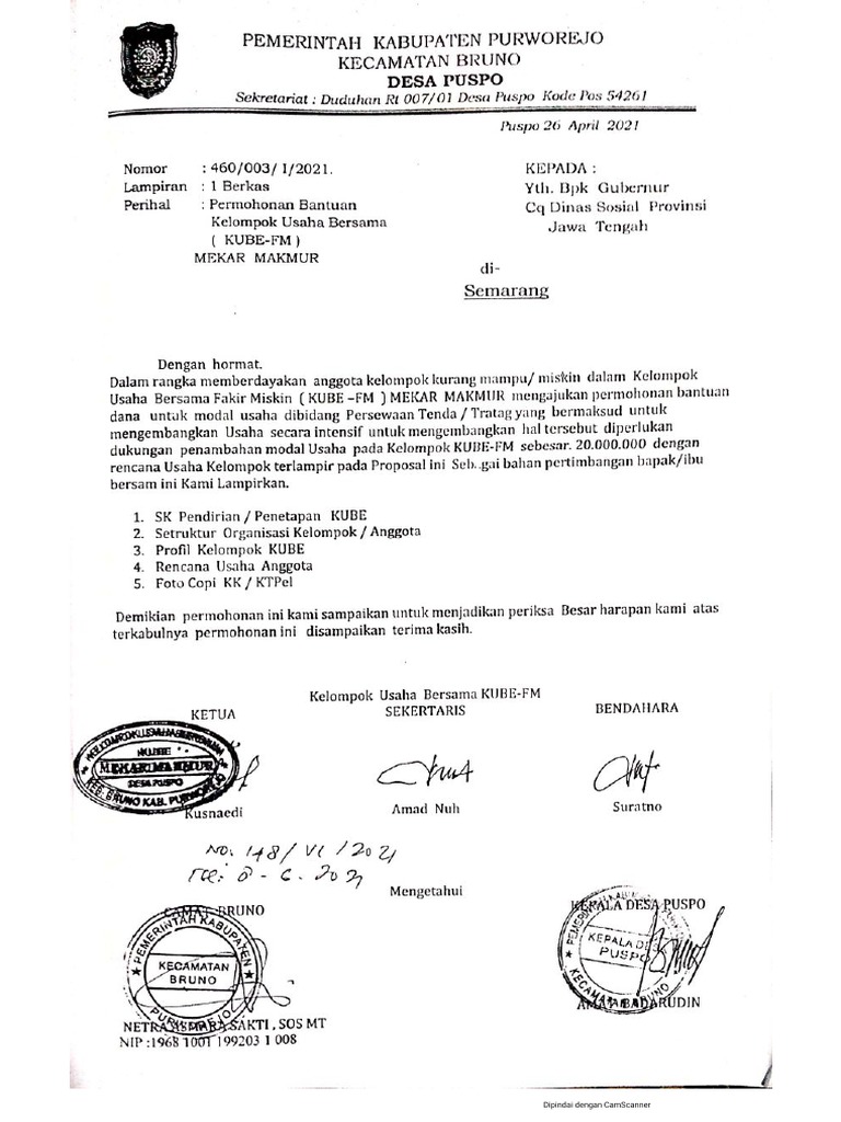 Contoh Proposal KUBE | PDF