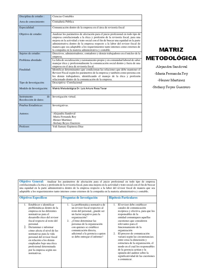 Matriz de Congruencia | PDF | Contador | Cognición