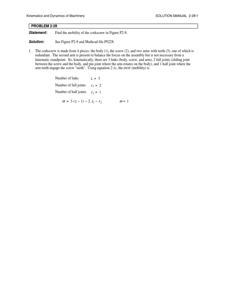 Statement: Solution:: PROBLEM 2-28 | PDF