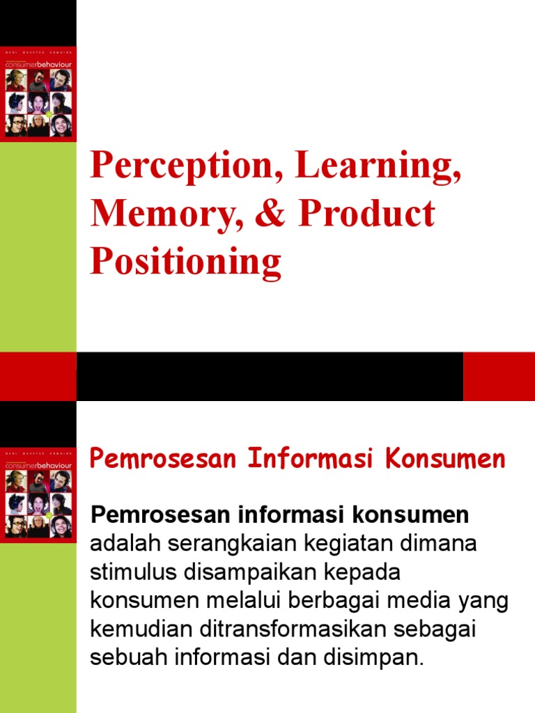 2 Persepsi Learning Memory Product Positioning | PDF