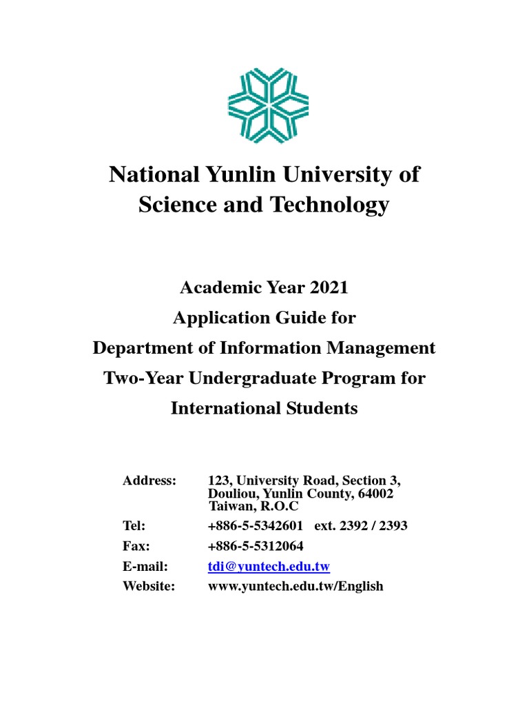 National Yunlin University of Science and Technology | PDF