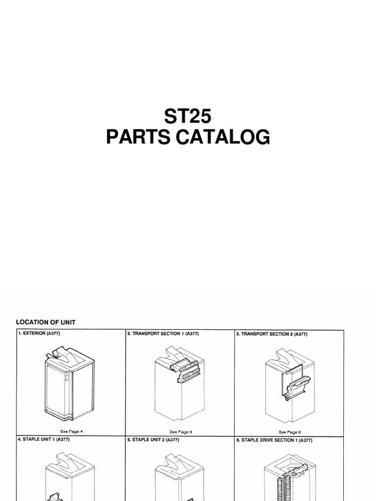 ST25 Parts Catalog | PDF | Belt (Mechanical) | Screw