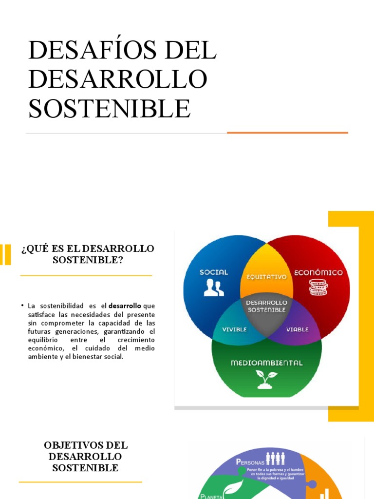 Desafíos Del Desarrollo Sostenible Pdf Sustentabilidad Desarrollo
