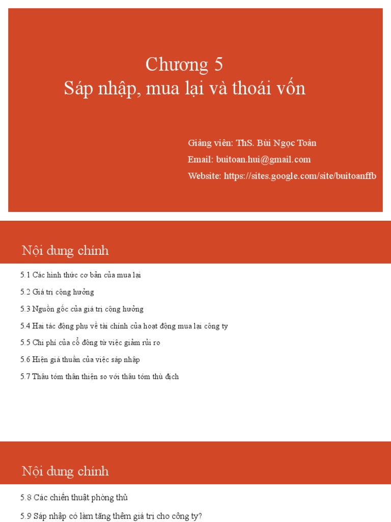 Chương 5 - TCDN Nâng Cao | PDF