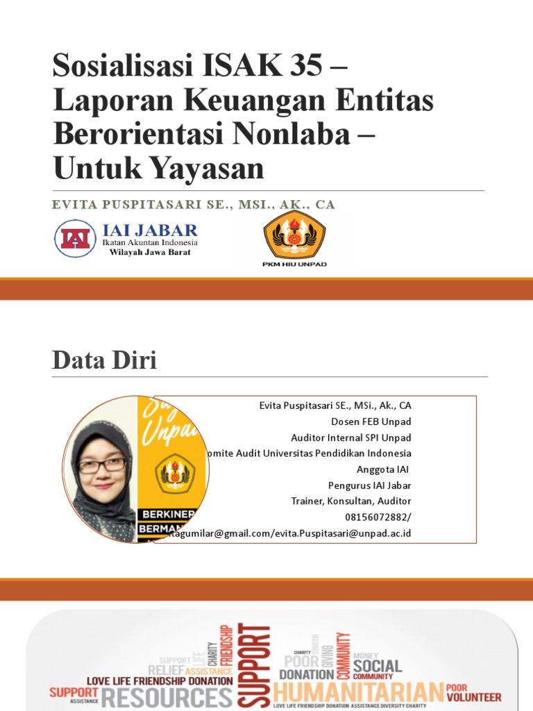 Sosialisasi Penerapan ISAK 35 tentang Laporan Keuangan Entitas ...