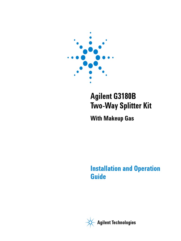 Agilent G3180B Two-Way Splitter Kit: Installation and Operation Guide ...