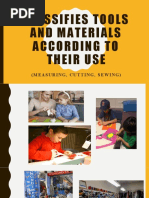 Classifies Tools and Materials According To Their Use (Measuring ...