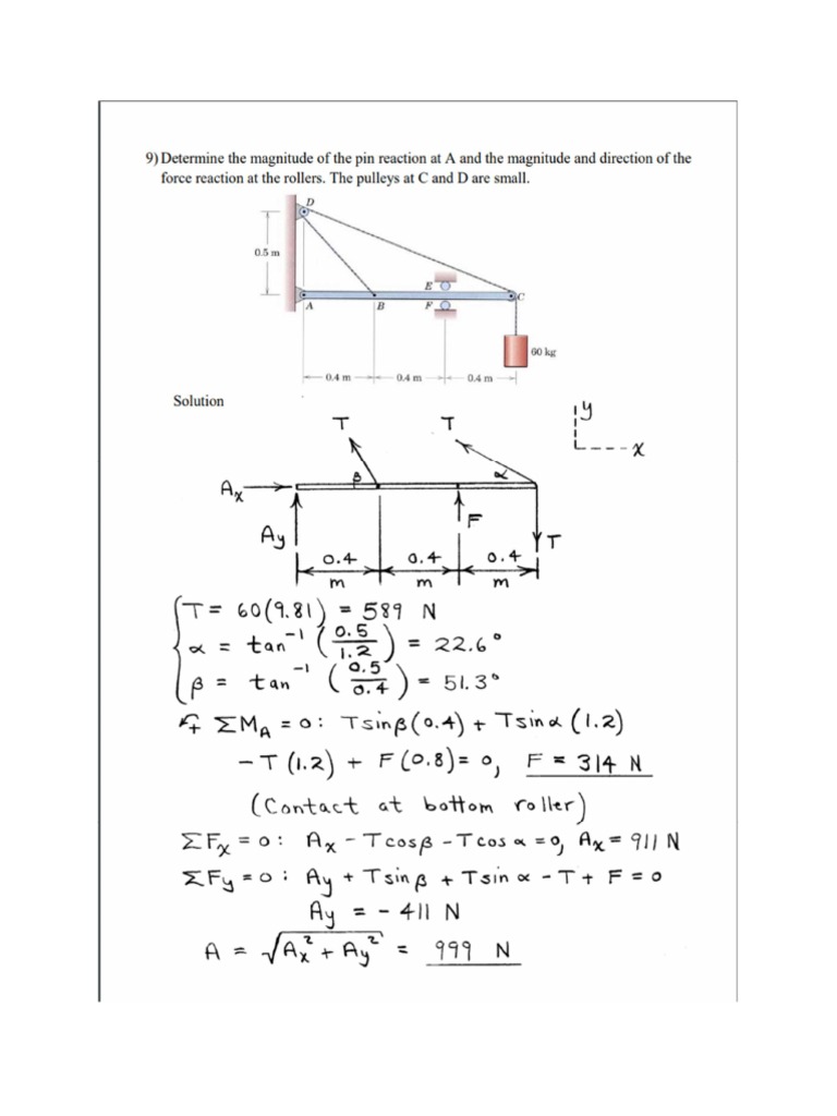 ENG1440 Statics Answer | PDF