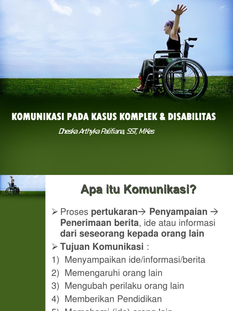 Komunikasi Pada Kasus Komplek Disabilitas | PDF