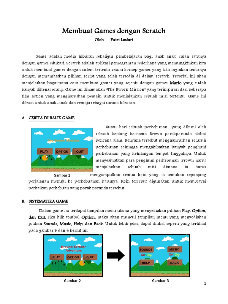 Membuat Games Dengan Scratch | PDF