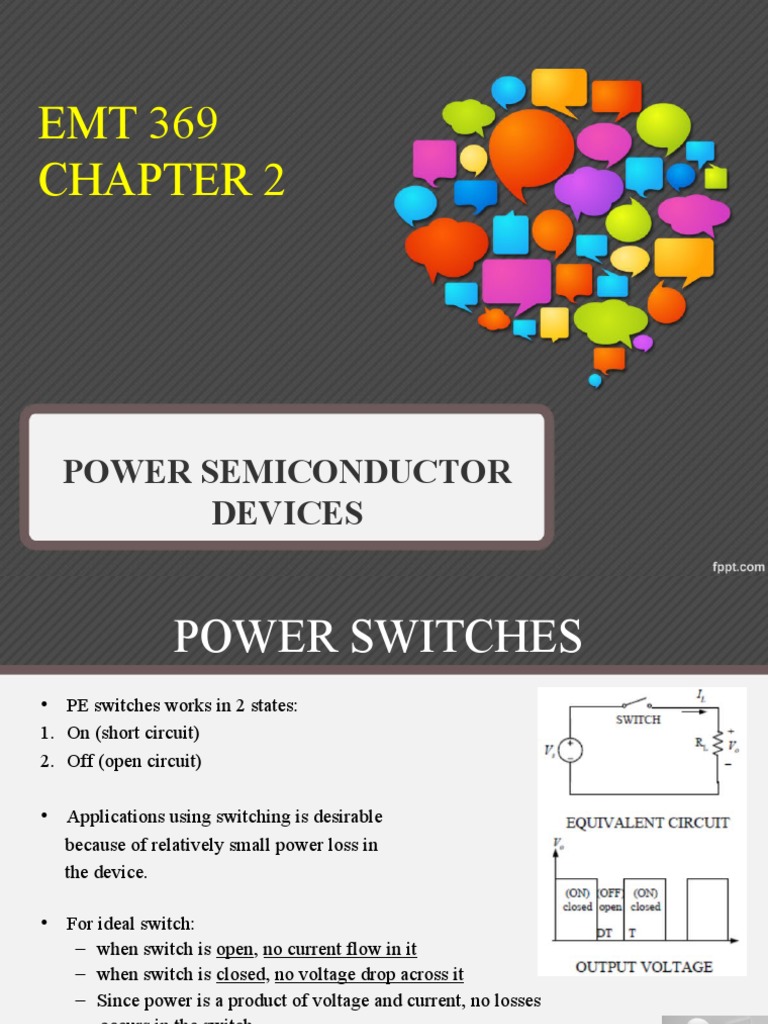Introduction To Power Switches | PDF | Bipolar Junction Transistor | Diode