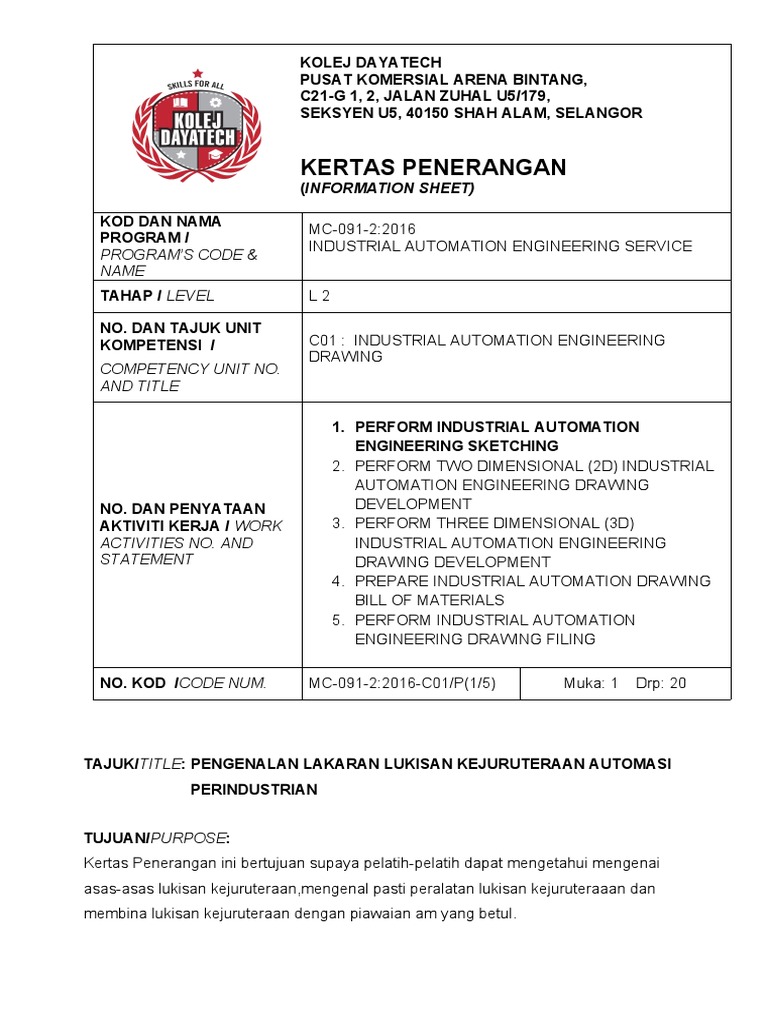 Pengenalan Lukisan Kejuruteraan | PDF