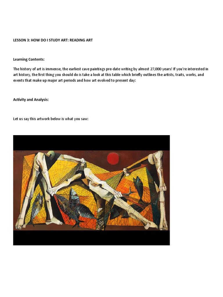 Art Critique for Beginners | PDF | Paintings | Composition (Visual Arts)