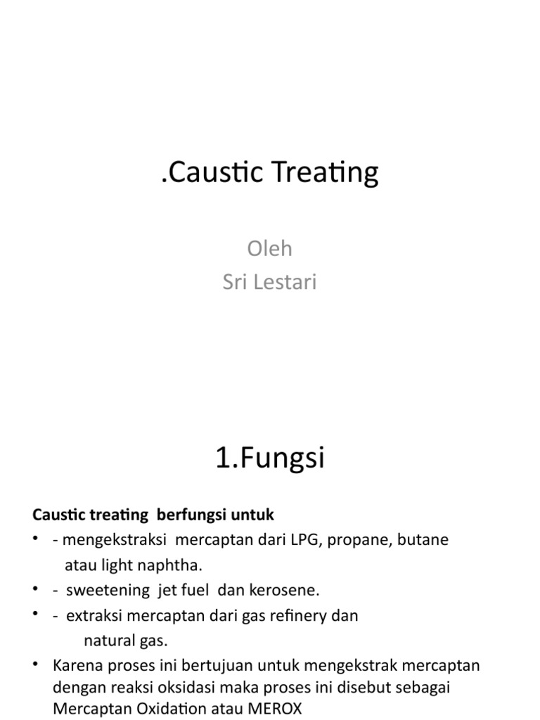 8 Caustic Treating | PDF