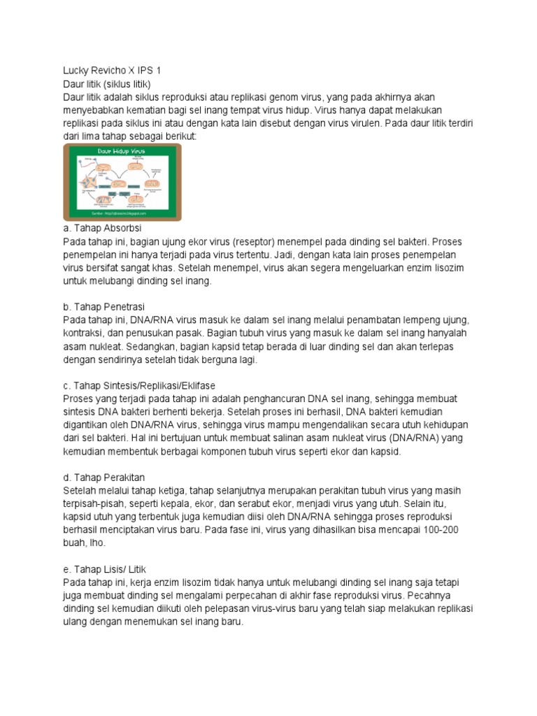 1.siklus Litik | PDF
