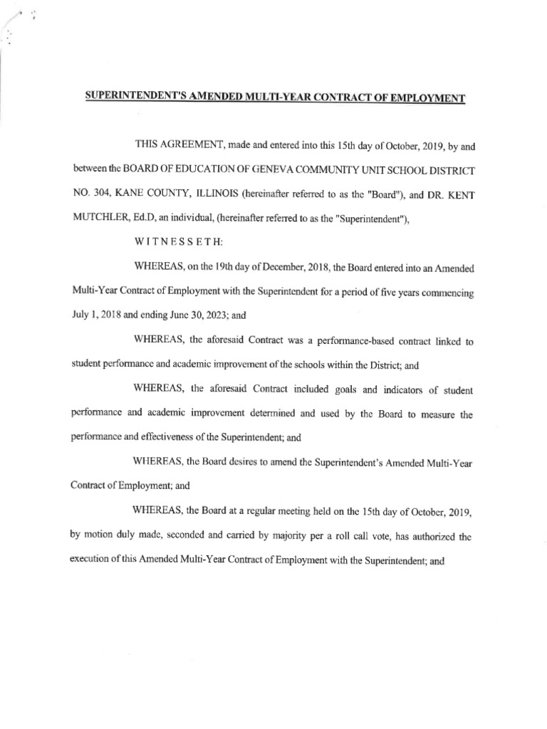 Superintendent Kent Mutchler's | PDF