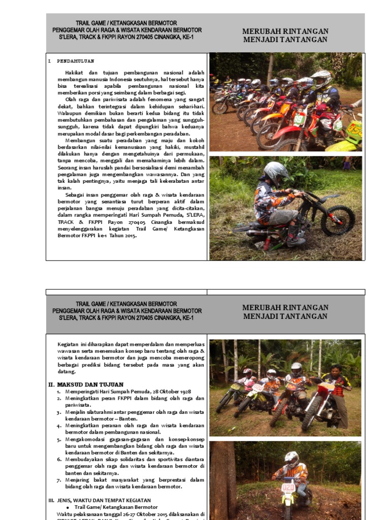 Contoh Proposal Trail | PDF