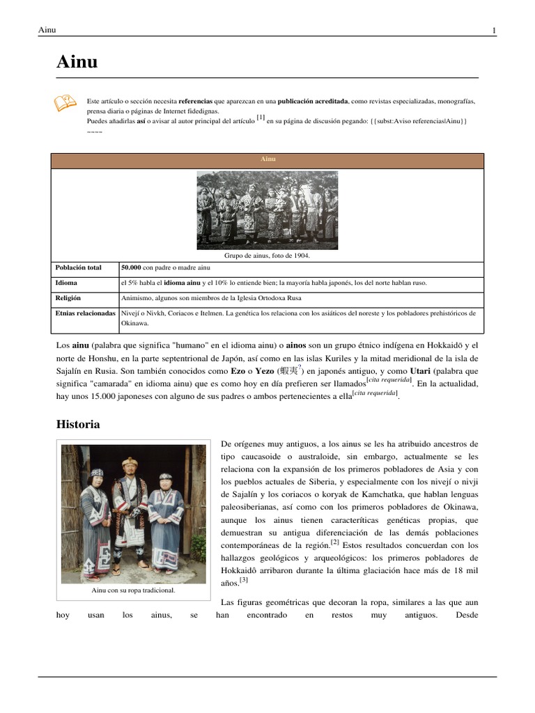Ainu | PDF