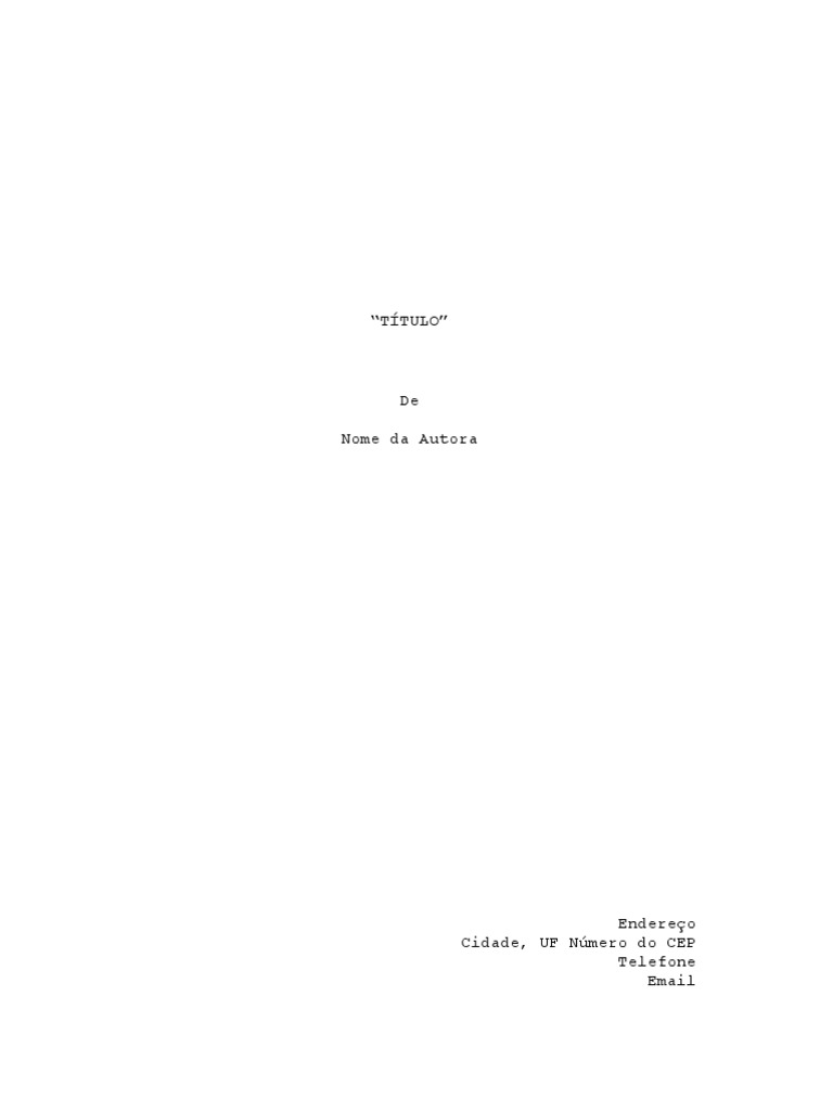 Roteiro em Formato Master Scenes | PDF | Estudos de Línguas ...