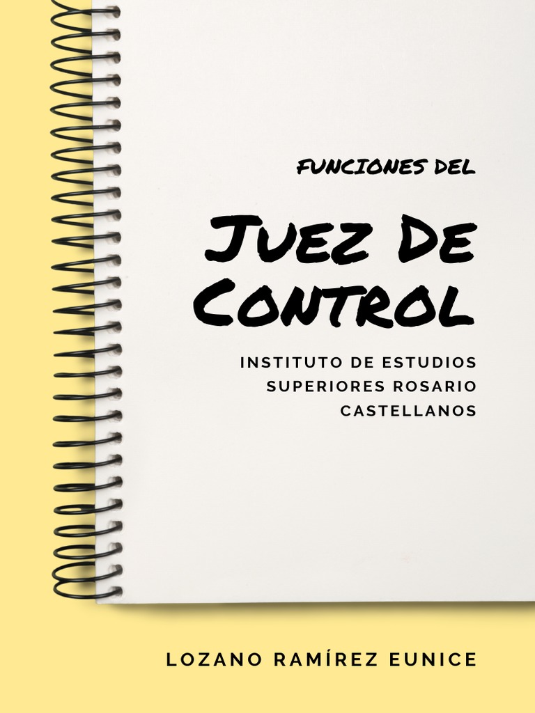 Juez de Control | PDF