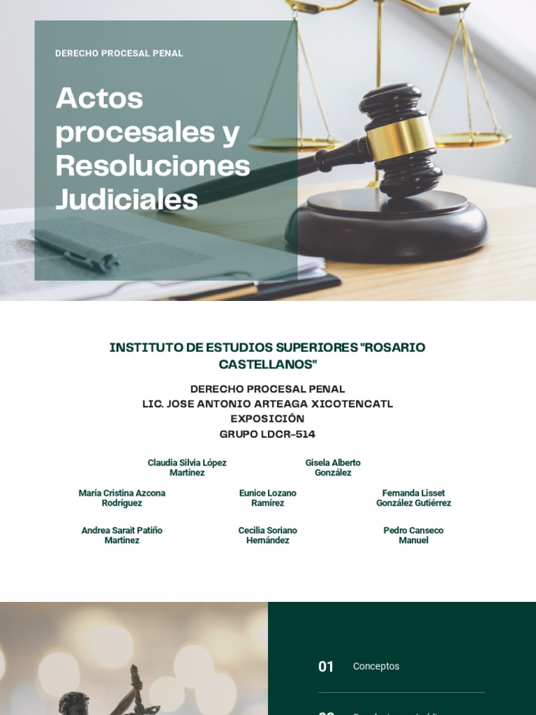 Actos Procesales y Resoluciones Judiciales | PDF | Sentencia (ley ...