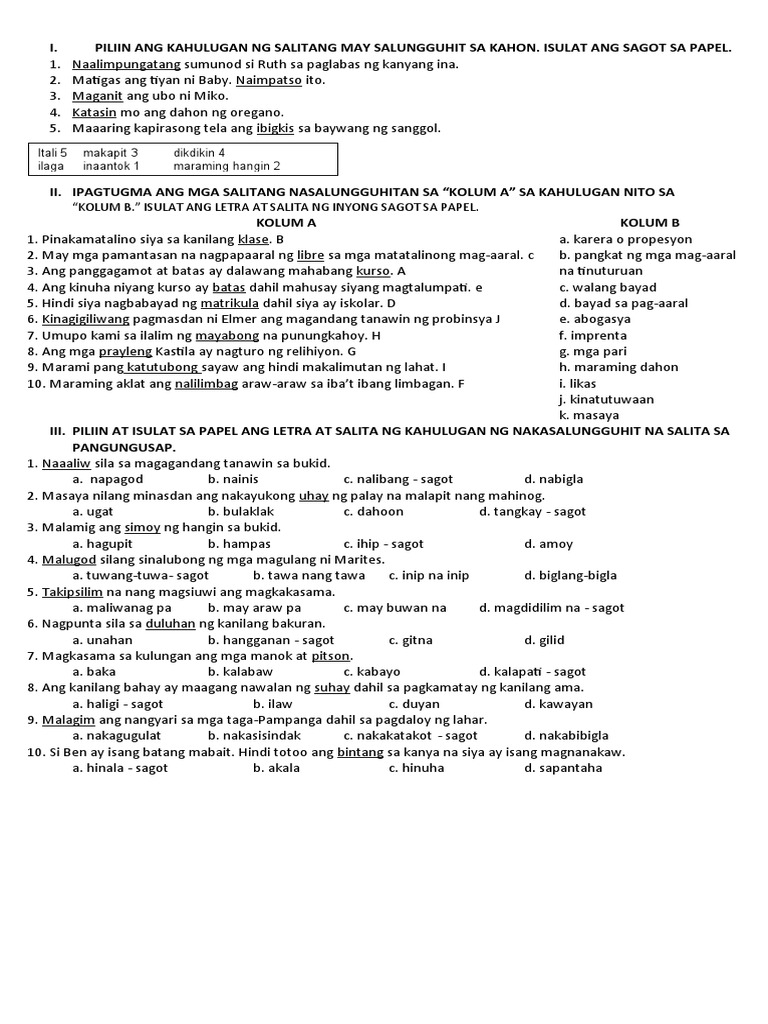 Grade 7 Aralinks | PDF
