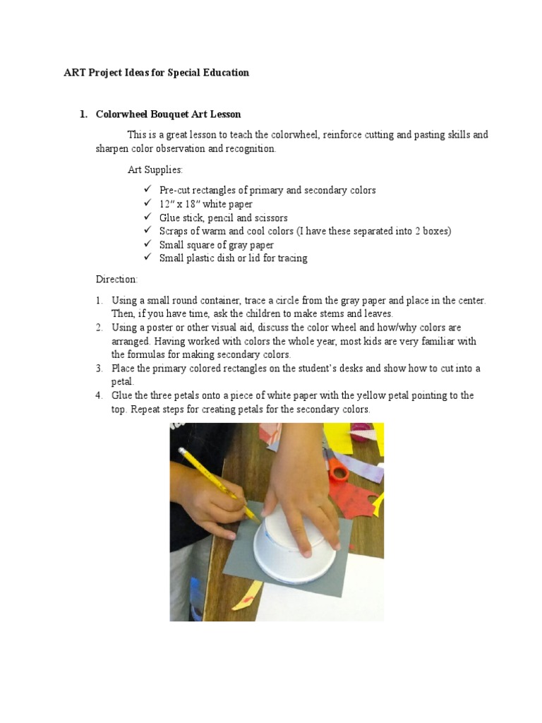 ART Project Ideas For SpEd | PDF