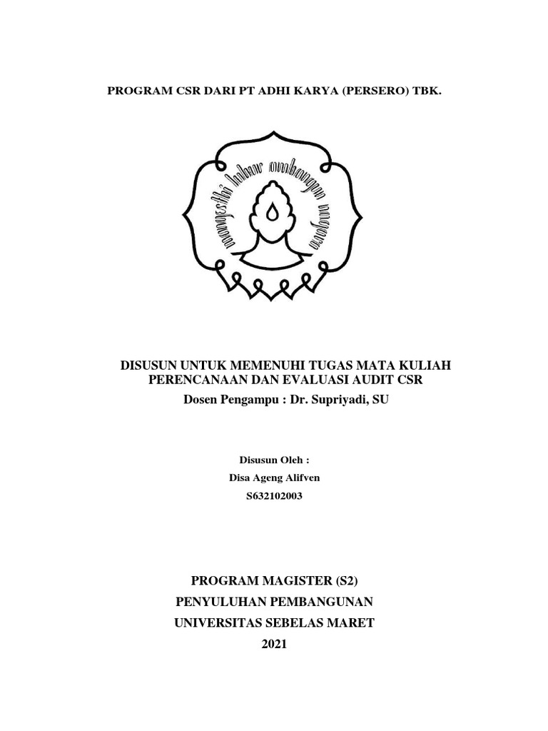 CSR PT Adhi Karya: Inovasi dan Keberlanjutan | PDF | Bisnis | Karier ...