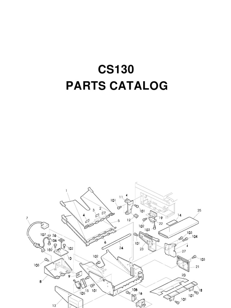 CS130 Parts Catalog | PDF | Belt (Mechanical) | Mechanical Engineering