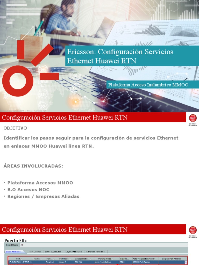 Configuracion Servicios Eth Huawei RTN. | PDF | Protocolos de internet ...