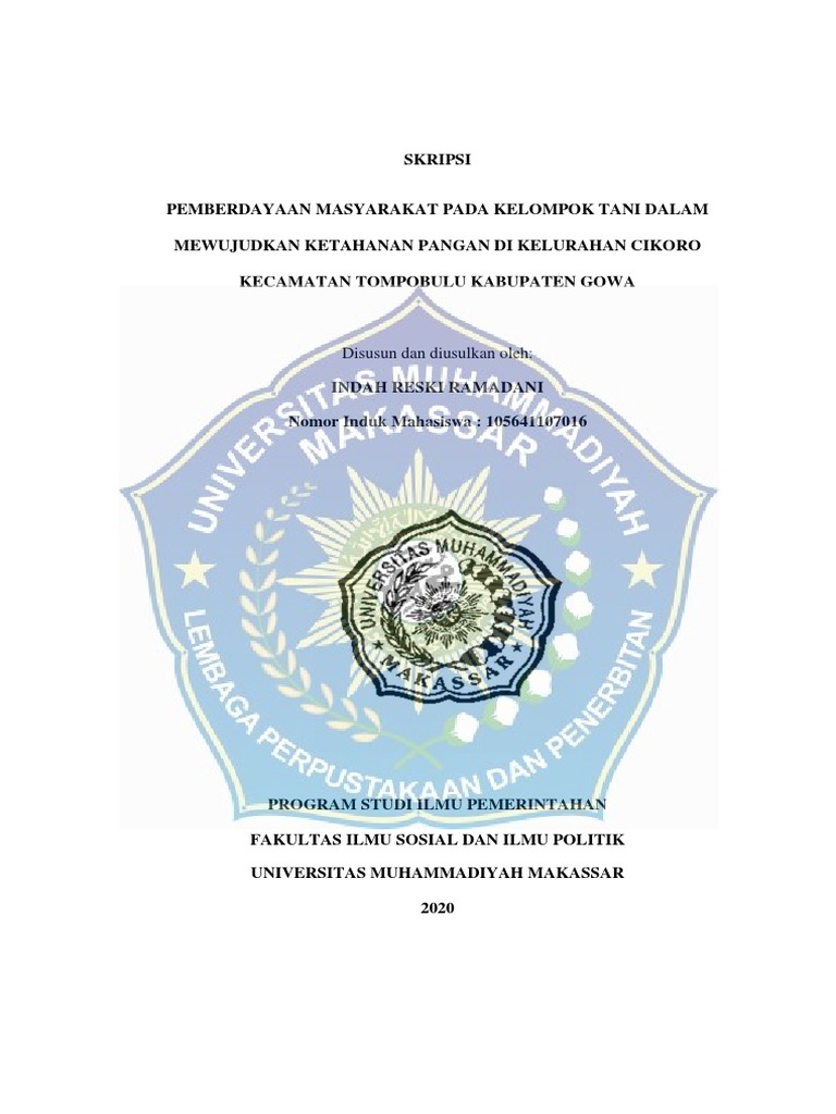 Pemberdayaan Tani untuk Ketahanan Pangan | PDF