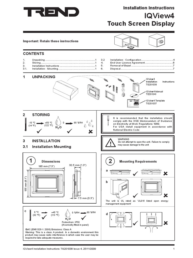 Iqview4: Touch Screen Display | PDF | License | Computing